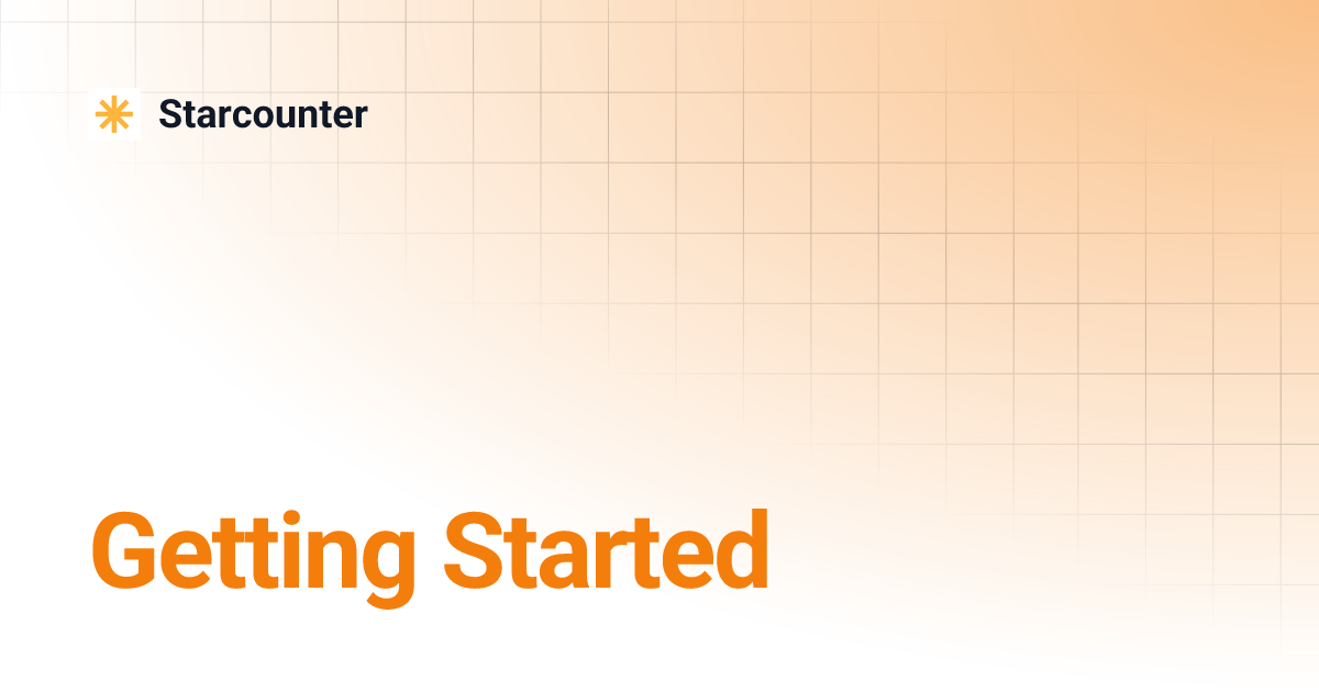 Getting Started | Starcounter