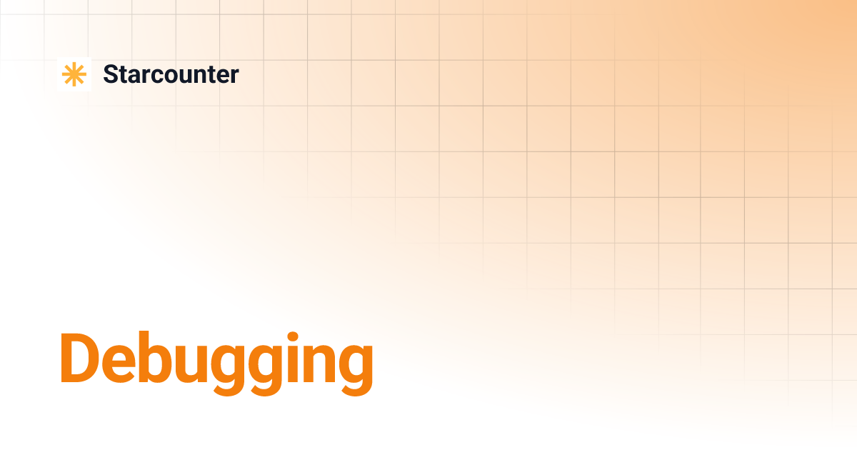 Debugging | Starcounter