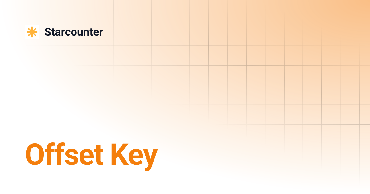 Offset Key | Starcounter